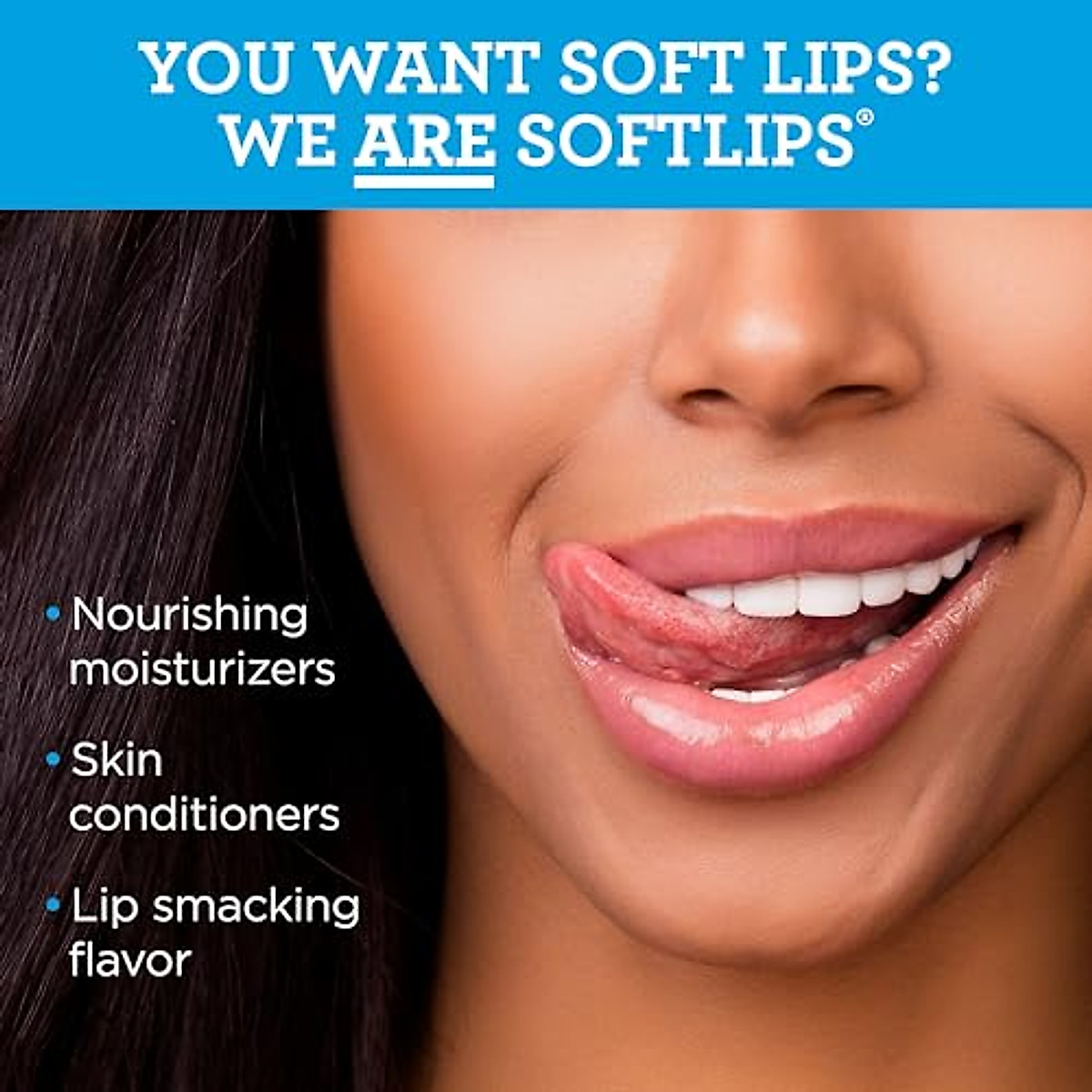 Softlips Daily Lip Moisturizer For Very Dry Lips, Vanilla Flavored Lip Balm, SPF 20, Hydrates, Soothes & Prevents Dry, Chapped Lips, Smooth Glide Formula, Dermatologist Tested, Pack of 2 Chap Sticks