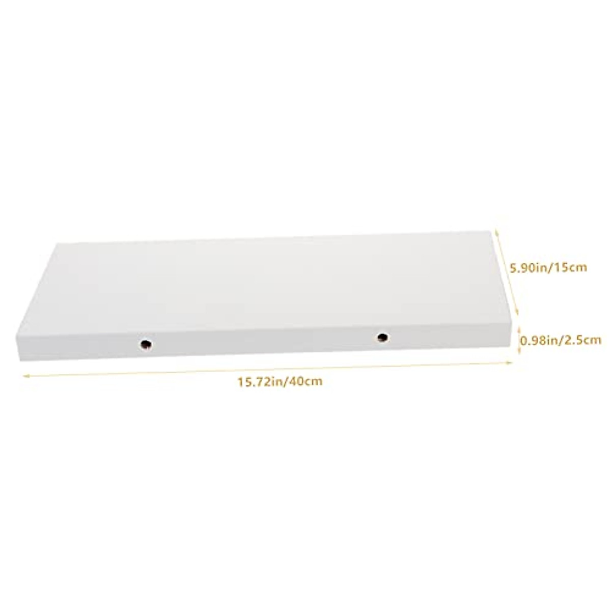 HOMOCONO Wall Bracket Kitchen Storage Shelf Toiletries Floating Rack Entrance Key Bowl Office Shelves Norse Decor Wall Mounted Bookshelf Wall Mount Shelf Office Hanging Shelves White Wood