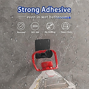 KIKETECH Adhesive Towel Hooks Bathrooms - Matte Black Heavy Duty Black Hooks for Door, Stainless Steel Waterproof Hooks for Hanging Towel Robe Hook Rack, 3 Packs Moonless