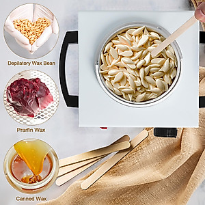 Podoy Wax Warmer for Hair Removal, Professional Single Wax Warmer Pot Melter, Adjustable Temperature, Compact and Portable, SPA Salon Equipment, 14 Ounce