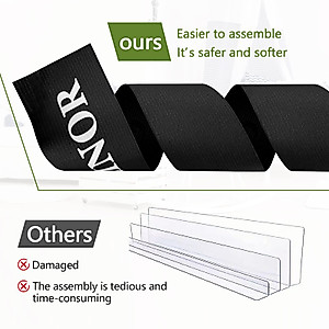 Gelinor 4IN Under Couch Blocker Under Bed Blocker Toy Blockers for Furniture Bed Bumpers with Strong Adhesive, Stop Things Going Under Sofa Couch or Bed, Easy to Install