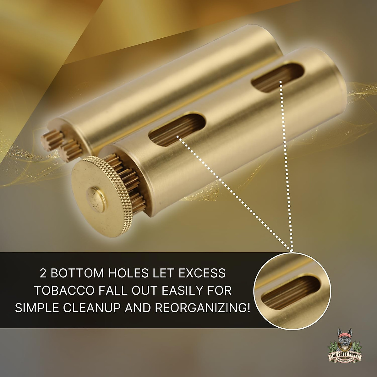 The Original Rollie Solid Brass Cigarette Rolling Machine Manual, Tobacco Roller Machine, Cigarette Maker Machine Uses 70mm Rolling Paper