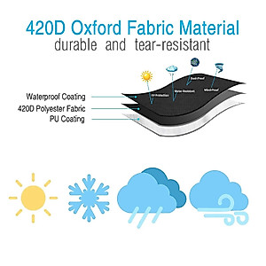 Outdoor Furniture Cover 55x28x30in/140x70x75cm /LxWxH Patio Table Cover Outdoor Furniture Heavy Duty Patio Furniture Cover/Outdoor Table Covers Weatherproof Garden Table Chair Cover Outside