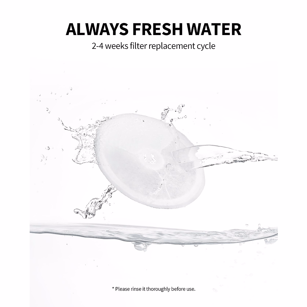 PETKIT Upgraded Filter Units 3.0 for Pet Water Fountains Eversweet 2S/3/3 Pro,Eversweet Solo/Solo SE & CYBERTAIL, Replacement Filters (5 pcs)