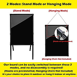 Montex LED Message Board 32" x 24" Self-Standing LED Signs, Menu Board with Adjustable Height, Aluminum Frame and High Brightness, No Installation Needed for Stores, Bars, Restaurants