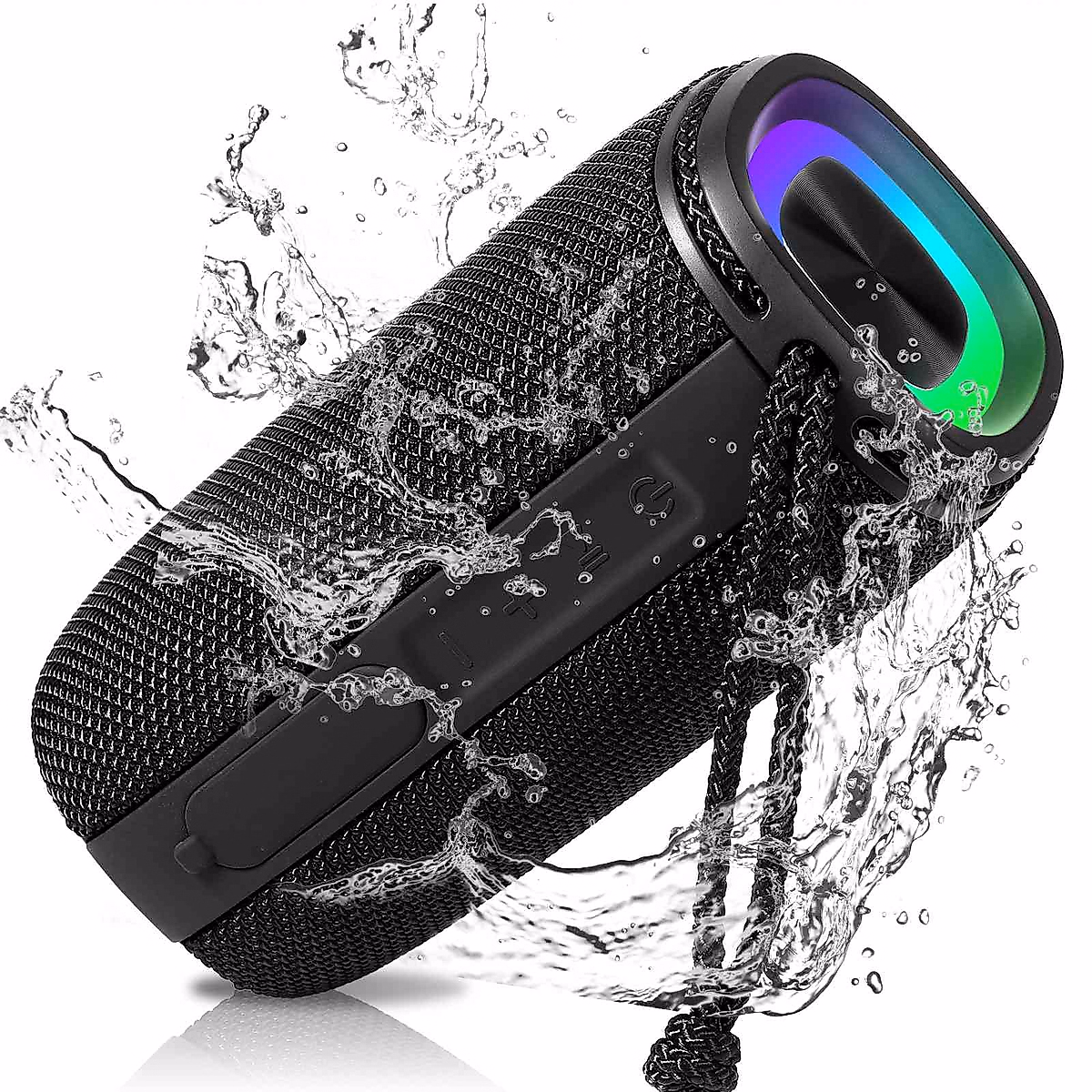 UrbanX Scorpio Series Bluetooth Speaker, IPX6 Waterproof Speakers HD Surround Sound with Punchy Bass, True Wireless Pairing, BT5.3, Portable Speaker for Blade V30 - Black