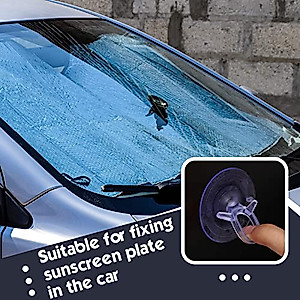 30 Pcs Suction Cups with Ring Clear Key Ring Suction Hook Christmas Suction Cups Sucker for Window Kitchen Wall Glass Hook Hanger for Christmas Home Decoration (Clear Ring Style, 1.8 Inch)