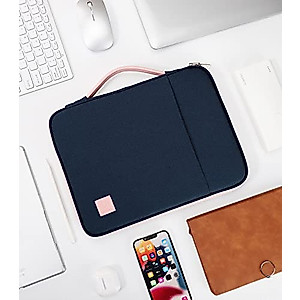 Dadanism 9-11 Inch Tablet Sleeve Bag Organizer Carrying Case for iPad Air 5/4 10.9", iPad 10th Gen 10.9 2022, iPad Pro 11 2022-2018, iPad 9/8/7th Gen 10.2, Galaxy Tab S9/A8/S8/S6 Lite, Indigo & Pink