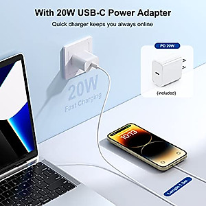 2 Pack Magnetic Wireless Charger, 15W Fast Wireless Charging Pad with MagSafe Charger for iPhone 15/14/Pro/Max/Plus/13 Series, AirPods 3/Pro 2/Pro with 20W USB C PD Adapter