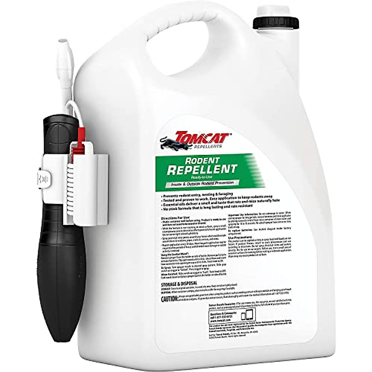 Tomcat Rodent Repellent for Indoor and Outdoor Mouse and Rat Prevention, Ready-To-Use, 1 gal.