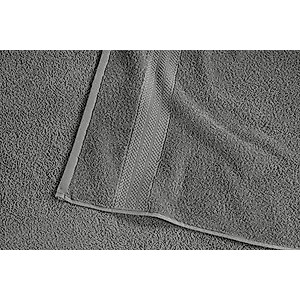 Space Grey Bath Towels for Bathroom Set - 100% Cotton 24 PC Towels Set, Highly Absorbent Bathroom Towel Set, 2 Oversize Bath Sheets, 4 Gray Bath Towels, 6 Hand Towels, 8 Wash Cloths,4 Fingertip Towels