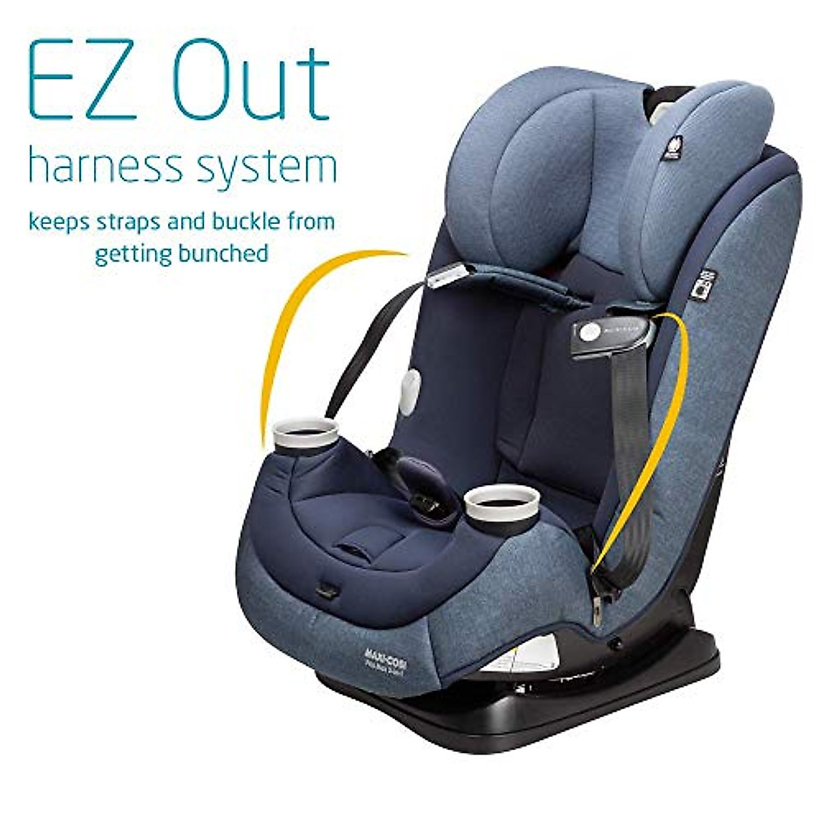 Maxi-Cosi CC208EMQ Pria Max 3-in-1 Convertible Car Seat, Nomad Blue, One Size