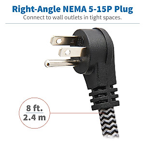 Tripp Lite Surge Protector Tower 6-Outlet 3X USB-A 1x USB C 8ft Cord Black (TLP606UCTOWER)