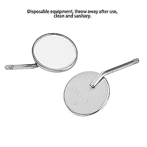 Professional Dental Mirror, Dental Mouth Mirror Head, Dental Mouth Mirror Head Stainless Steel Odontoscope Mirror Accessory 20Pcs