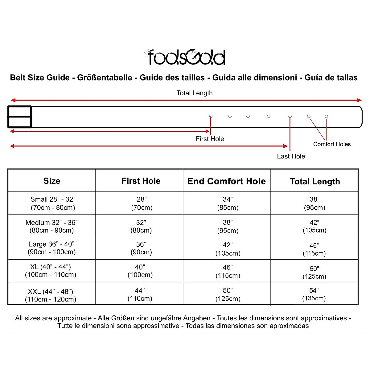 foolsGold 3 Row Pyramid Studded Stud Black Belt XL (40" - 44")