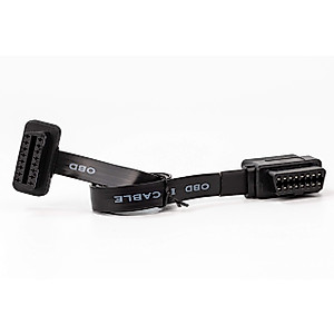 YPP OBD II OBD2 Pass-Through J1962M/F to J1962F Ribbon Splitter Cable 1 Male to 2 Female 2ft