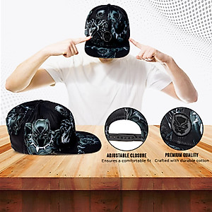 Marvel Black Panther baseball cap, One Size baseball hat for men, Comfortable and Cool mens hat and dad gift for any age, Outstanding Superhero men's cap