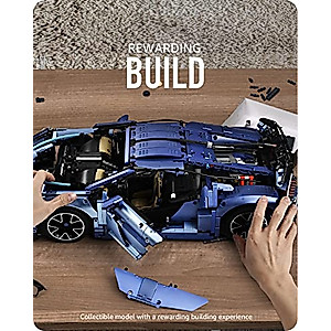 Nifeliz DIVN Race Car MOC Building Kit and Engineering Toy, Adult Collectible Sports Car Technology Building Kit, 1:8 Scale Sports Car Model for Men Teens(3728 Pcs)