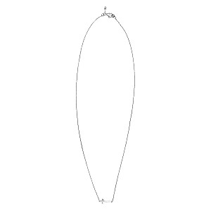 Silpada Sideways Cross Necklace for Women, White .925 Sterling Silver, Jewelry Gift Ideas, Simplex', 16"