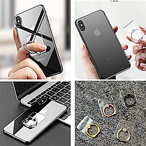 5 Pack Cell Phone Ring Holder Stand Transparent Phone Ring Holder 360° Degree Rotation Finger Ring Kickstand Compatible Various Mobile Phones or Phone Cases
