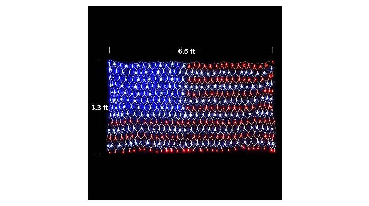 Joiedomi American Flag LED Lights for Outdoor Decor