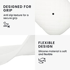 kwmobile Case Compatible with Roku Ultra Remote 2022 Case - Soft Silicone Cover for Remote Control - White