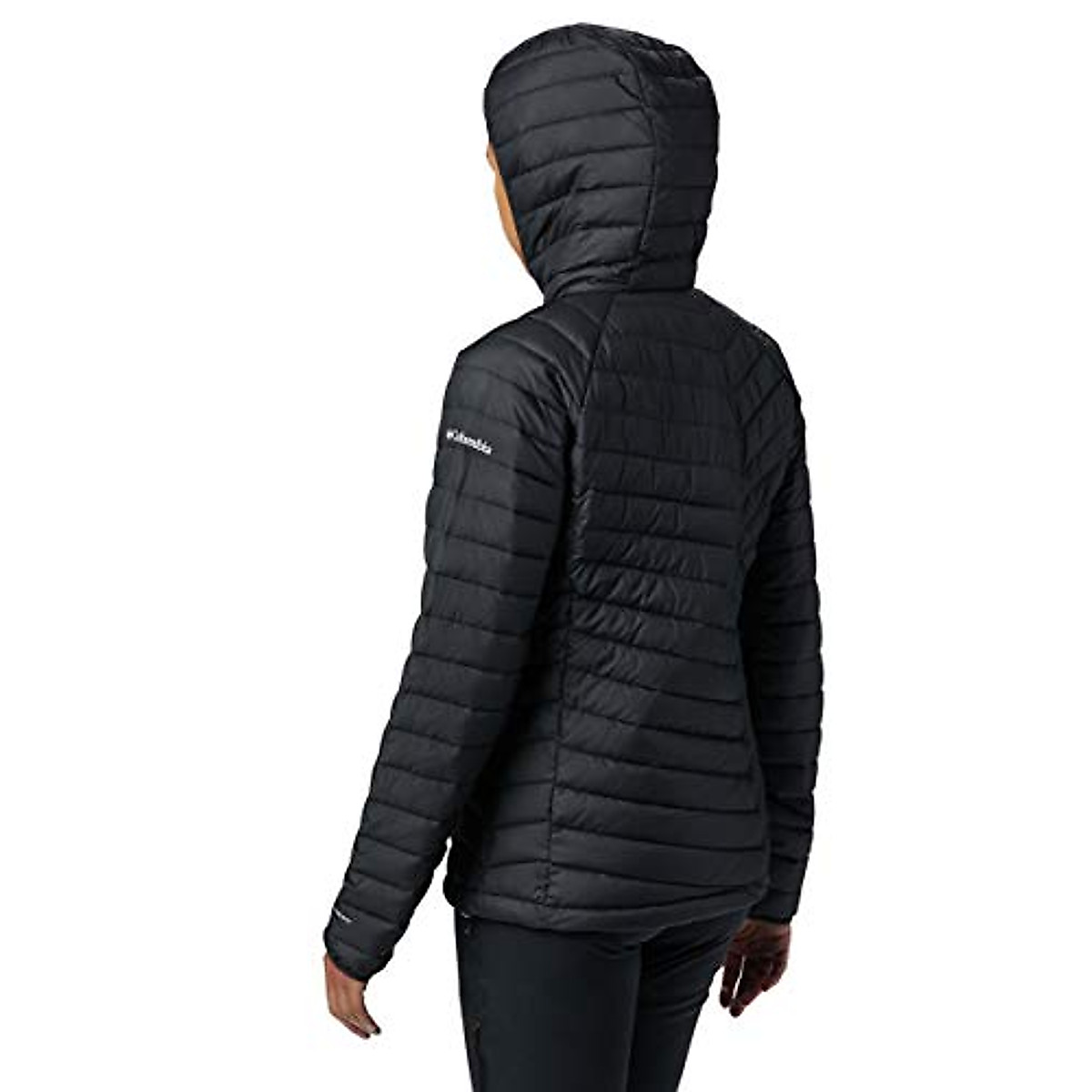 Columbia Women's Powder Lite Hooded Jacket, Black, Medium