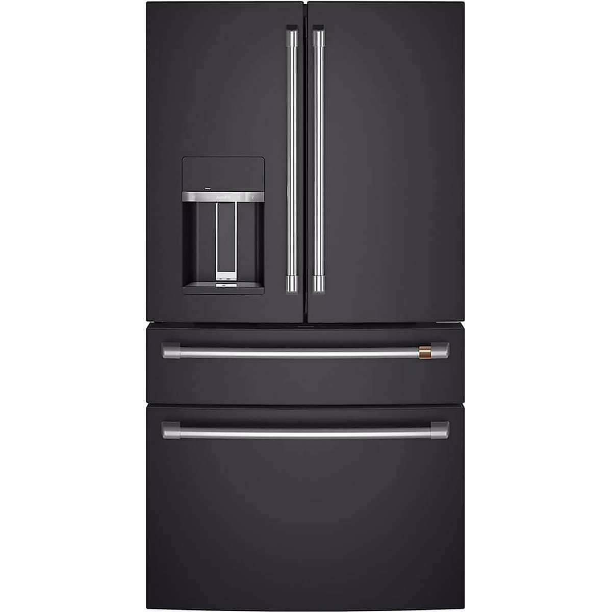 Cafe CVE28DP3ND1 27.8 cu. ft. Smart 4-Door French Door Refrigerator in Matte Black, Fingerprint Resistant and ENERGY STAR