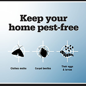 Reefer-Galler NO Moth Closet Hanger Refills - Kills Clothes Moths, Carpet Beetles, Eggs & Larvae (2 Moth Cakes, Pack of 6)