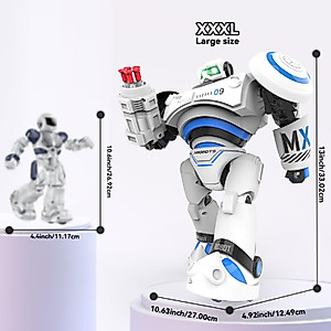 AIROBOTS Robots Toy for Kids, Robot Toys for Toddlers,Smart Programmable Interactive RC Robot, Present for 4 5 6 7 8 9 Years Old Kids Boys and Girls,Blue