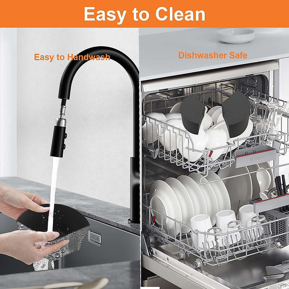 HYueaph Slow Cooker Divider Liner Reusable Leakproof Silicone Insert Divider Instant Pot Liners BPA Free Disahwasher Safe for 6 Quart Pot (3pcs)