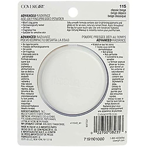 CoverGirl Advanced Radiance Age Defying Pressed Powder - Classic Beige (115) - 2 pk