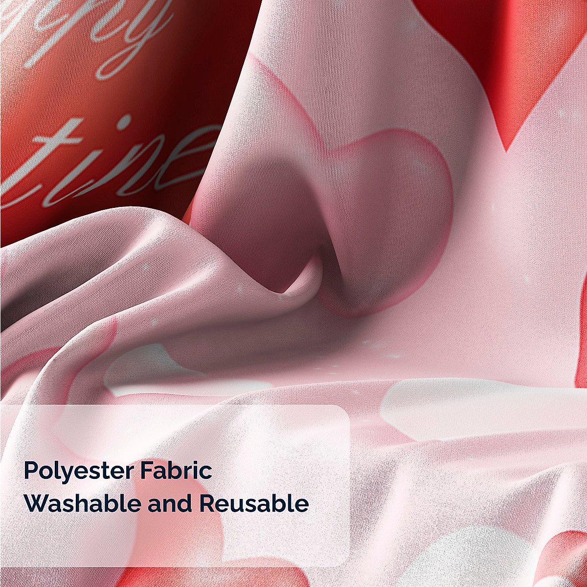 Valentine's Day Party Backdrop - Beautiful Romantic Blossom Love Heart Theme Studio Background Banner Decorations Photography Supplies - Happy Valentine's Day Photo Booth Backdrops - 70.8 x 43.3 Inch