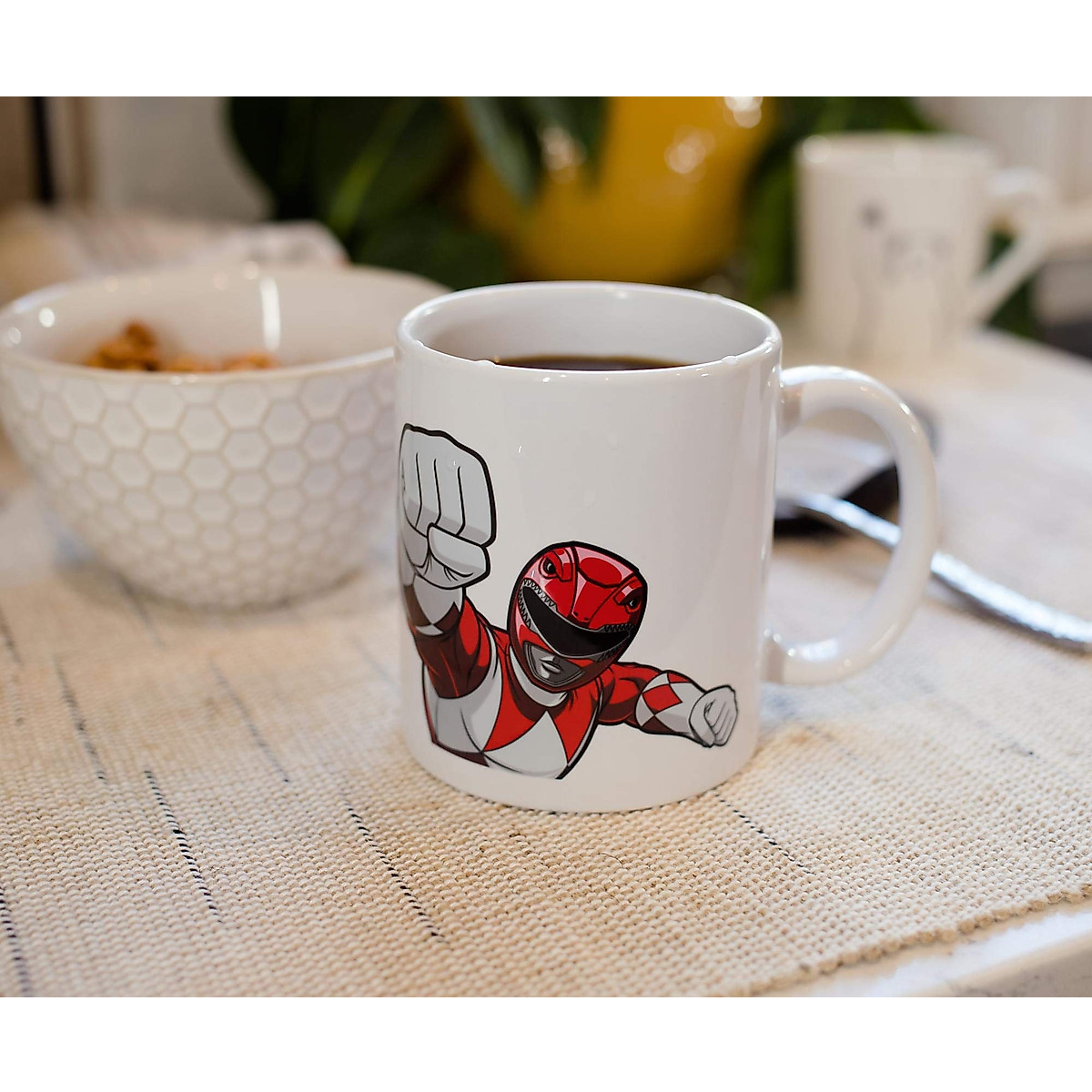 Surreal Entertainment Power Rangers Red Ranger Ceramic Mug Exclusive | Holds 11 Ounces