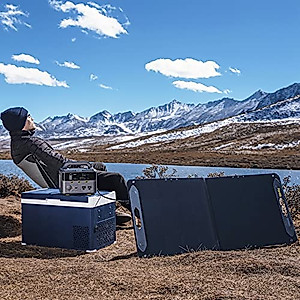 Fanttik EVO 300 Portable Power Station, 299Wh Backup Power Supply, Real-Time Monitoring, 2 AC 110V/300W(Peak 600W) Pure Sine Wave Outlets, for Outdoors Camping Travel RV Emergency