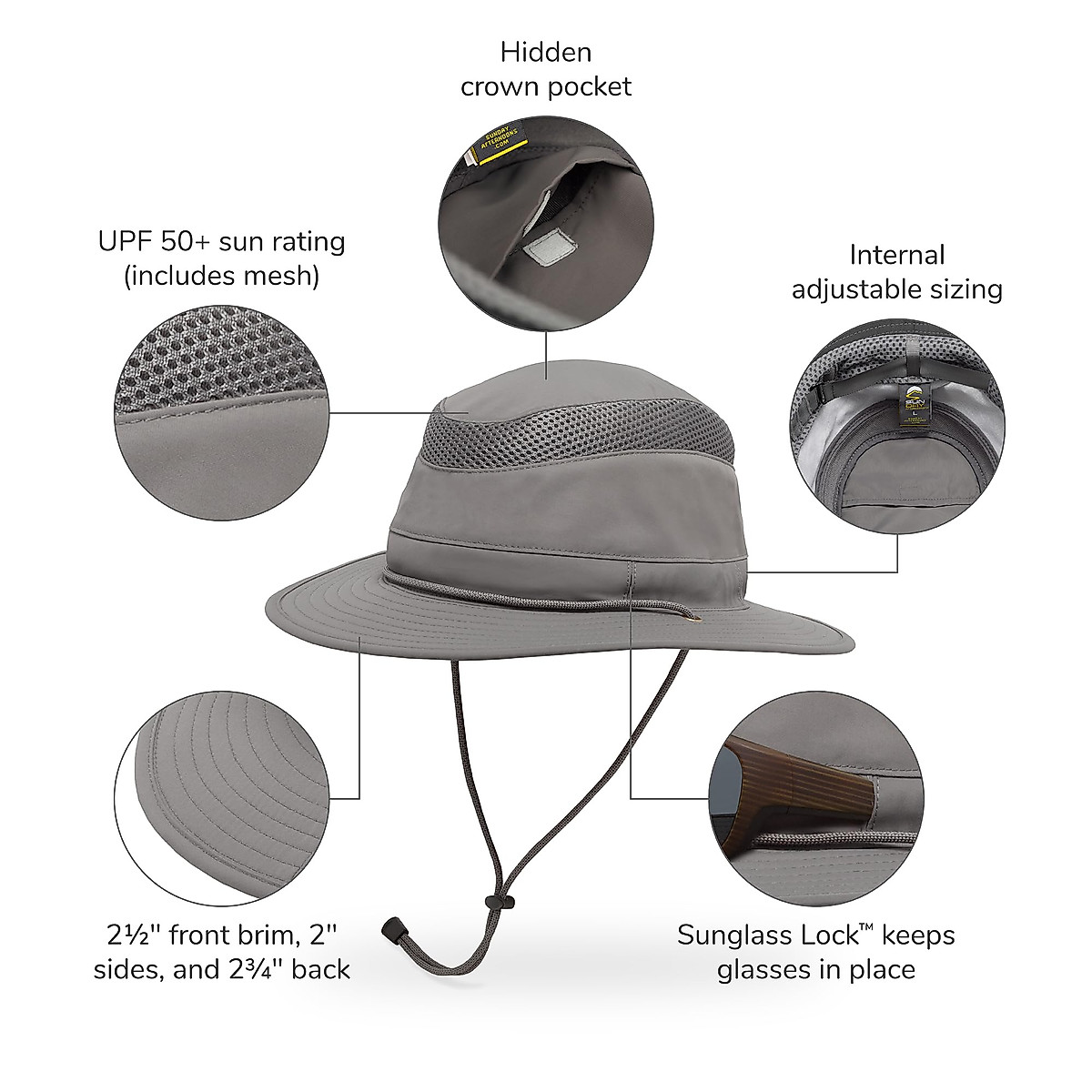 Sunday Afternoons Charter Escape Hat, Captain's Navy, Large