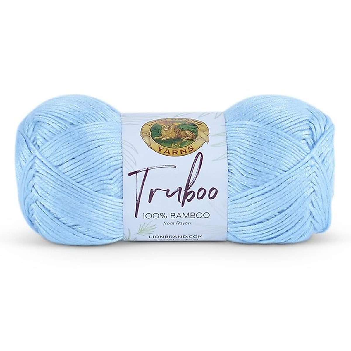 Lion Brand Yarn - Truboo - 6 Pack Assortment with Needle Gauge (Deep Waters)