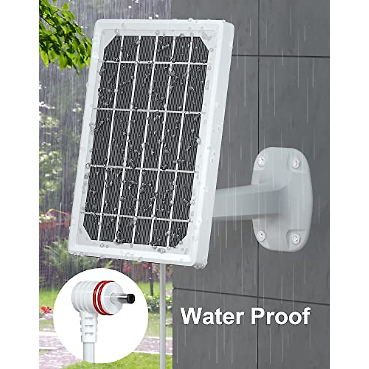 Solar Panel for Ring Camera, Camera Solar Panel Charger for Ring Stick Up Cam Battery & Spotlight Cam Battery(No Camera)