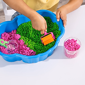 Educational Insights Playfoam Pluffle Sensory Station with 2 Colors of Playfoam Pluffle for Sensory Bins, Ages 3+