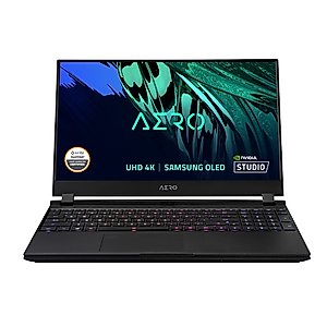 GIGABYTE AERO 15 OLED YD - 15.6" UHD 4k AMOLED IPS, Intel Core i7, NVIDIA GeForce RTX 3080 Laptop GPU 8GB GDDR6, 16GB RAM, 1TB SSD, Win10 Pro, Creator Laptop (AERO 15 OLED YD-73US624SP)