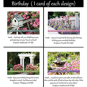 Birthday (No Repeated Cards) 32 Designs Christian/Religious Greeting Card Assortment #3 ~ Scripture in every card