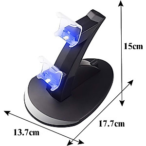 PS4 Controller Charger,Vergissm Playstation 4 / PS4 / PS4 Pro / PS4 Slim Controller USB Charging Docking Station Stand for Sony PS4 Controller