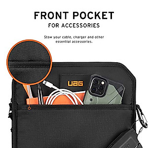 URBAN ARMOR GEAR UAG Compatible with iPad Pro 12.9-inch (5th Gen, 2021) & (4th Gen, 2020) Shock Sleeve Lite Case Durable 360 Degree Protection Impact Resistant Protective Bag, Black