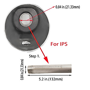 SENTO Oil Bronze Universal Heavy Durable Metal Bathroom Tub Spout Without Diverter, Heavy Duty Metal Bathtub Faucet Without Shower Diverter - 7 Inches 1/2" IPS Inside Thread, Oil-Rubbed Bronze