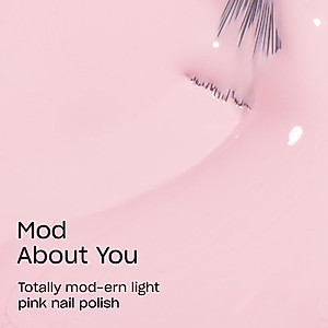 OPI Nail Lacquer Mod About You | Opaque Soft Pink Crème Chip Resistant Nail Polish | Vegan, Fast Drying, Streak Free