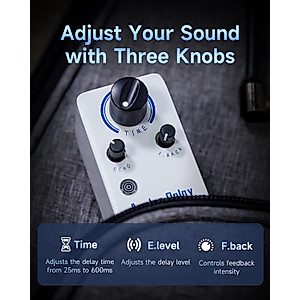 FLAMMA FC17 Analog Delay Pedal Vintage Delay Effects Electric Guitar Pedal True Bypass