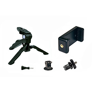 Octo Mount - Universal Cell Phone and GoPro Tripod & Hand Grip Mount. Works with iPhone, GoPro, Android, Samsung, Google Pixel, GoPro and Other Action Cameras.
