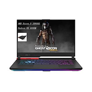 ASUS - ROG Strix G15 Advantage Edition Gaming Laptop - 15.6" QHD(2560 x 1440) - Radeon RX 6800M- AMD Ryzen 9 5980HX -RGB Keyboard-Win 11 Home，with Mouse Pad (16GB RAM | 512GB PCIe SSD)
