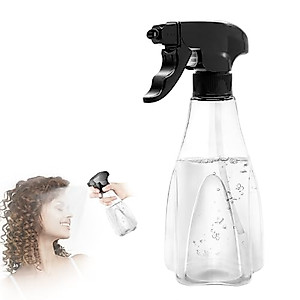 Showvigor Hair Spray Bottle Continuous Water Mister Spray Empty Ultra Fine for Hair Styling, Pets, Plants, Cleaning, Misting & Skin Care, Salons, for Taming Hair in Morning, Curly Hair.（11OZ/330ML）