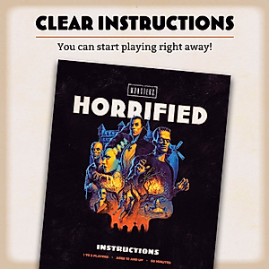 Ravensburger Horrified: Universal Monsters Strategy Board Game | Age 10 & Up | Co-Operative Gameplay | Unique Monster Challenges | Perfect for Family Game Night